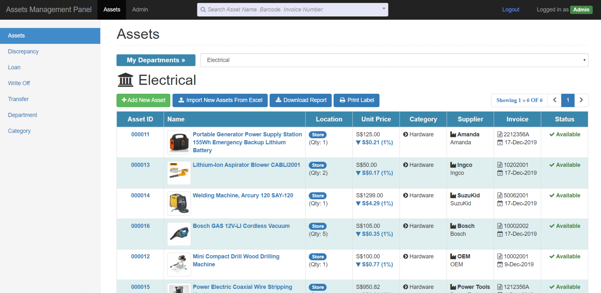 Assets Tracking and Management System